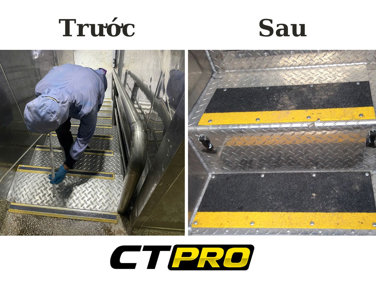 Miếng dán chống trượt cầu thang 9cmx100cm CTPRO – CTPro